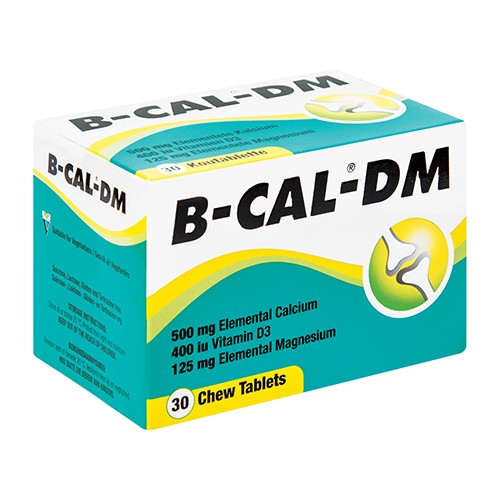 B-CAL-DM CHEWABLE 30 TABLETS - Oasis Medical SA
