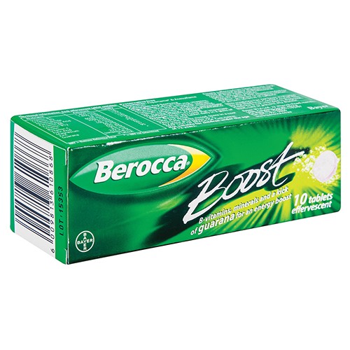 BEROCCA BOOST 10 EFFERVESCENT TABLETS - Oasis Medical SA