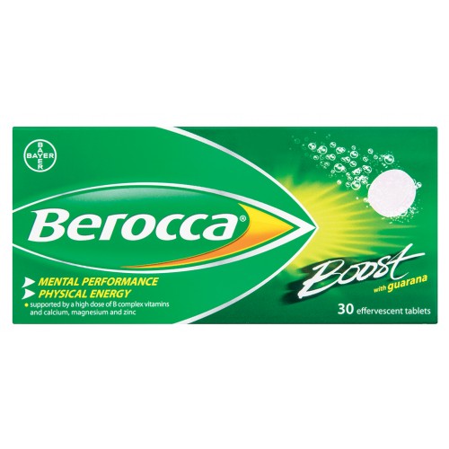 BEROCCA BOOST 30 EFFERVESCENT TABLETS - Oasis Medical SA