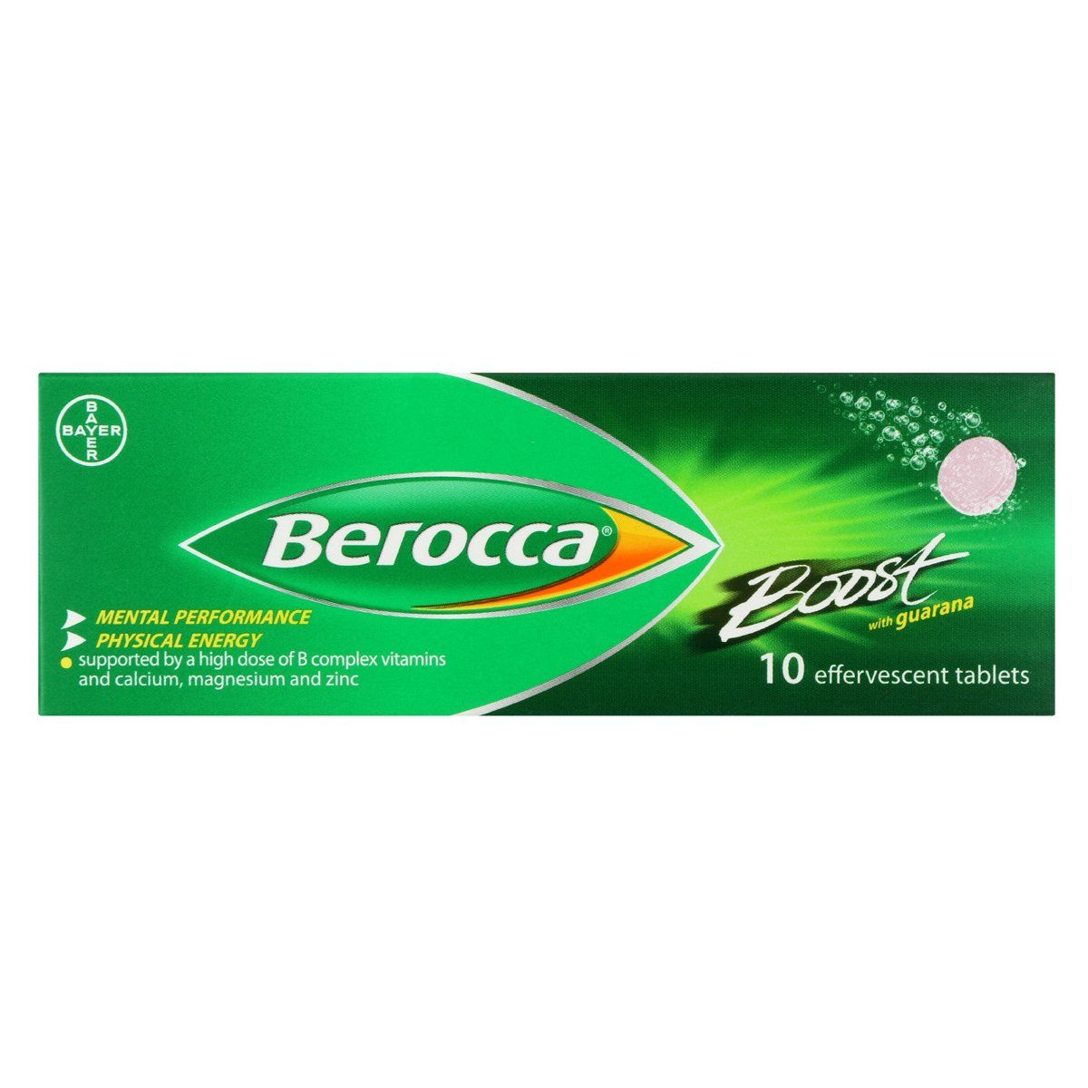 BEROCCA BOOST 10 EFFERVESCENT TABLETS - Oasis Medical SA